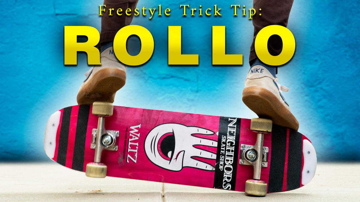 Freestyle Skateboarding Trick Tip: How to Rollo aka Rail to Rail ...